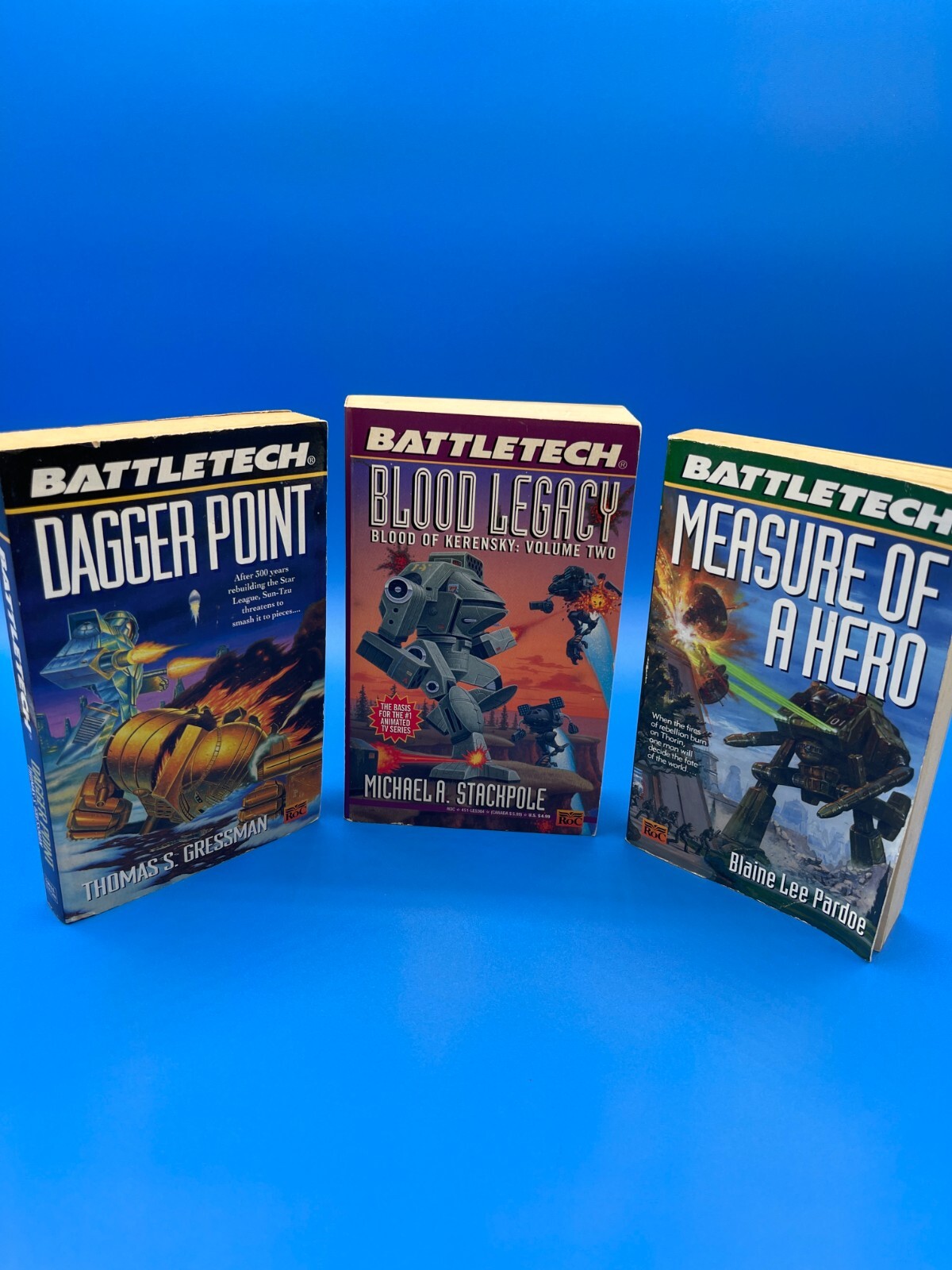 Battletech Sci-F Paperback Novels Lot of 3 - Blood Legacy, Dagger Point ...