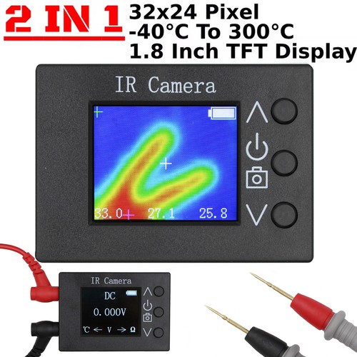 2 In 1 IR Camera Temperature Tester Thermal Imager With Imaging Sensor ...
