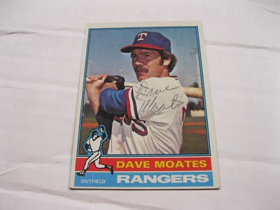 Dave Moates Autographed Baseball Card 1976 topps | eBay