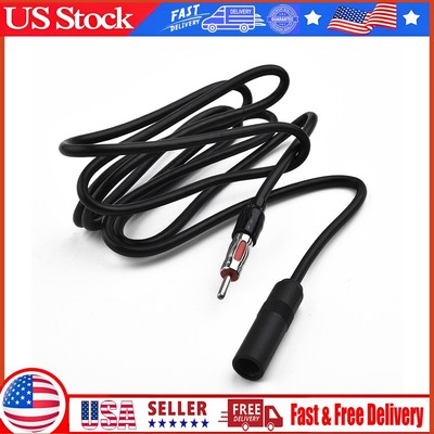 180cm Car Male To Female Radio AM/FM Antenna Adapter Extension-Cable ...