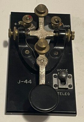 J-37 J-44 TELEGRAPH KEY BASE E F Johnson MORSE CODE KEY | eBay