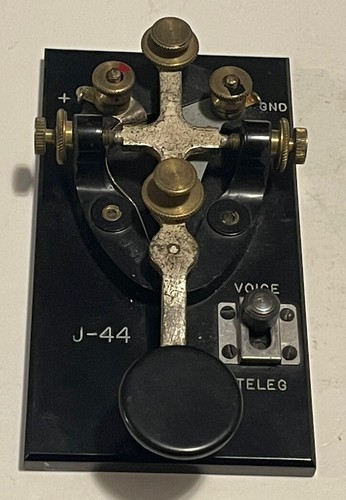 J-37 J-44 TELEGRAPH KEY BASE E F Johnson MORSE CODE KEY | eBay