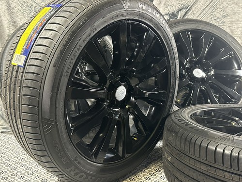 21" LAND ROVER RANGE ROVER GLOSS BLACK WHEELS + TIRES FACTORY OEM 72246 ...