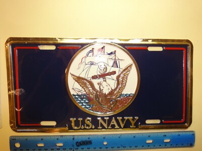 License Plate - United States Dept. of The Navy - US Military | eBay