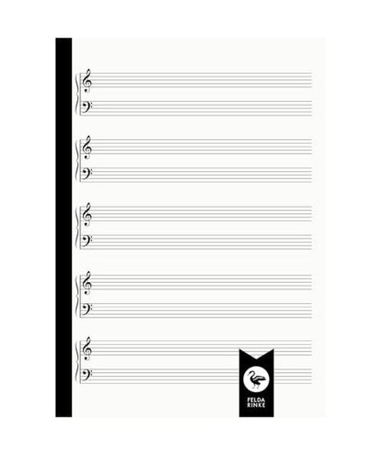 Cahier de Musique Piano A4: 110 Pages à Double Portée en Clef de Sol et ...