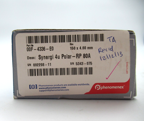 HPLC Column Phenomenex Synergi Polar-rp 4u 150x4.6 Mm 80a for sale ...