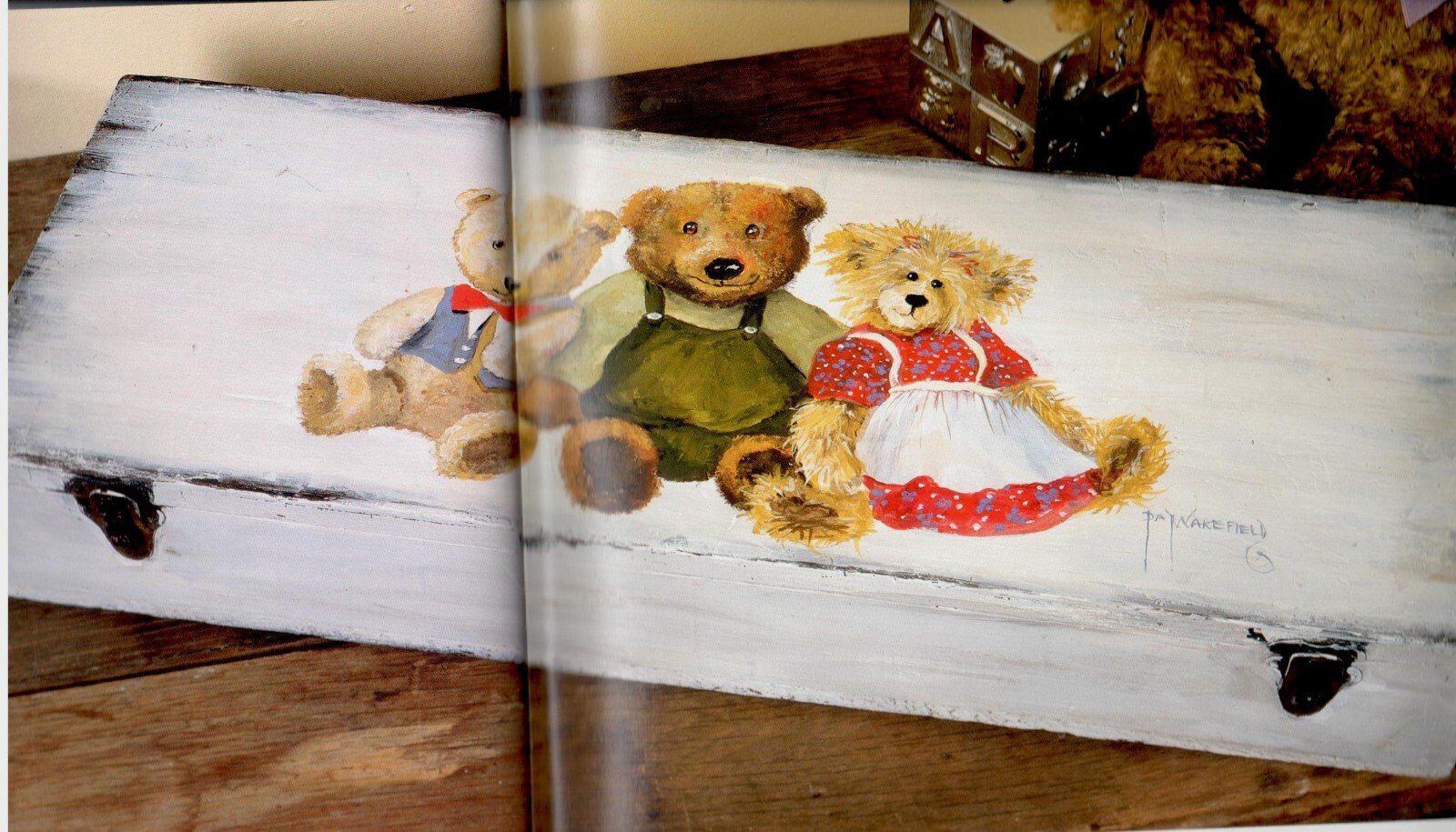 Teddy Bears Old & New Pat Wakefield Acrylic Decorative Painting Pattern ...