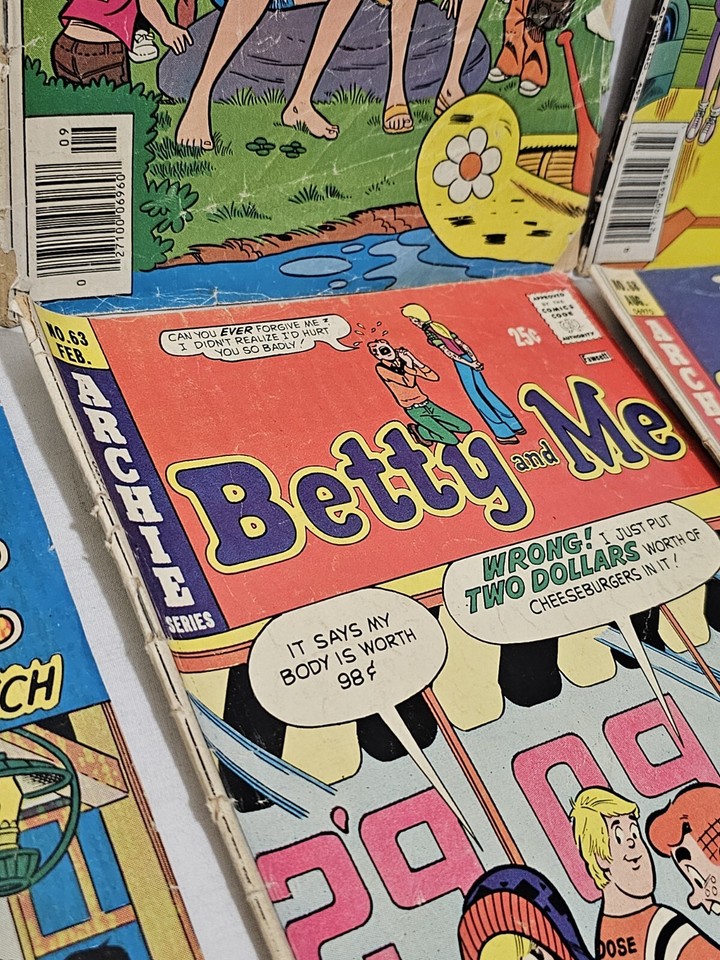 9 OLD ARCHIE COMIC BOOKS BETTY JUGHEAD Veronica + Sgt Fury | eBay
