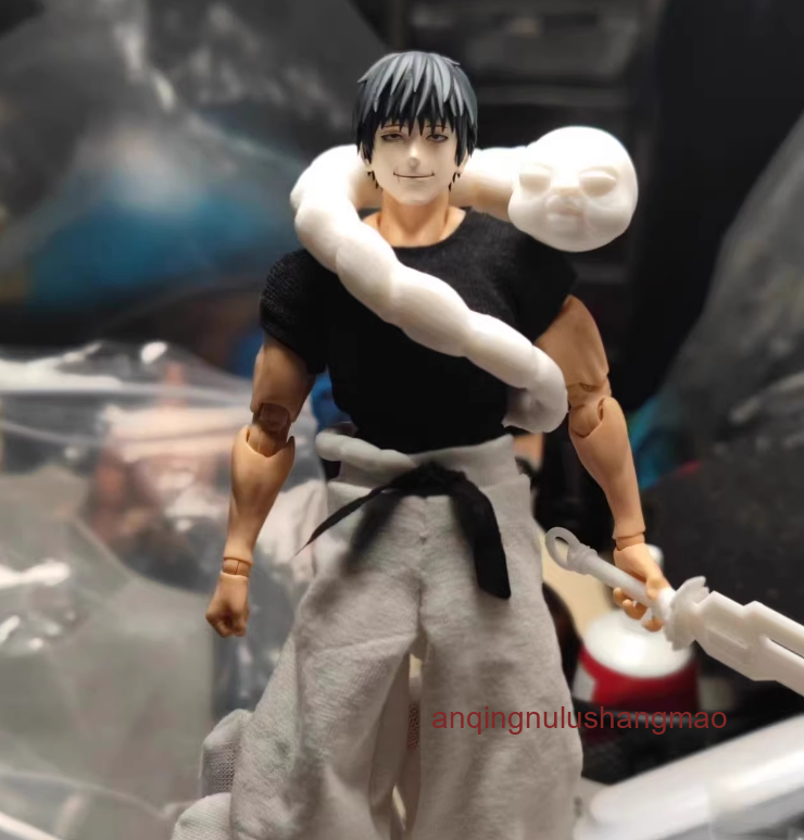 Custom Jujutsu Kaisen Fushiguro Toji Head for 1/12 Romankey Body（No ...