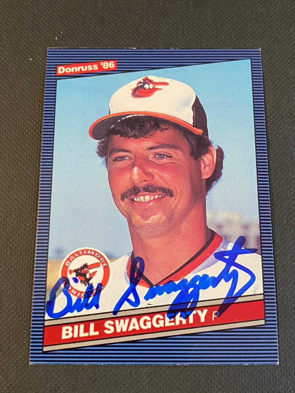 Bill Swaggerty Signed 1986 Donruss Card Auto Baltimore Orioles ...