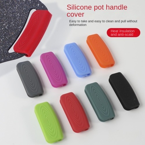 6pcs Universal Cast Iron Handle Cover Rubber Pot Handle Covers Cooking ...