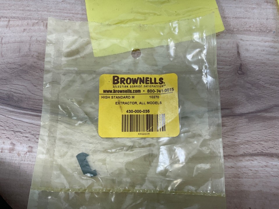 HI STANDARD MILITARY PISTOL PARTS, TRIGGER BARS, SPRINGS, EXTRACTOR ...