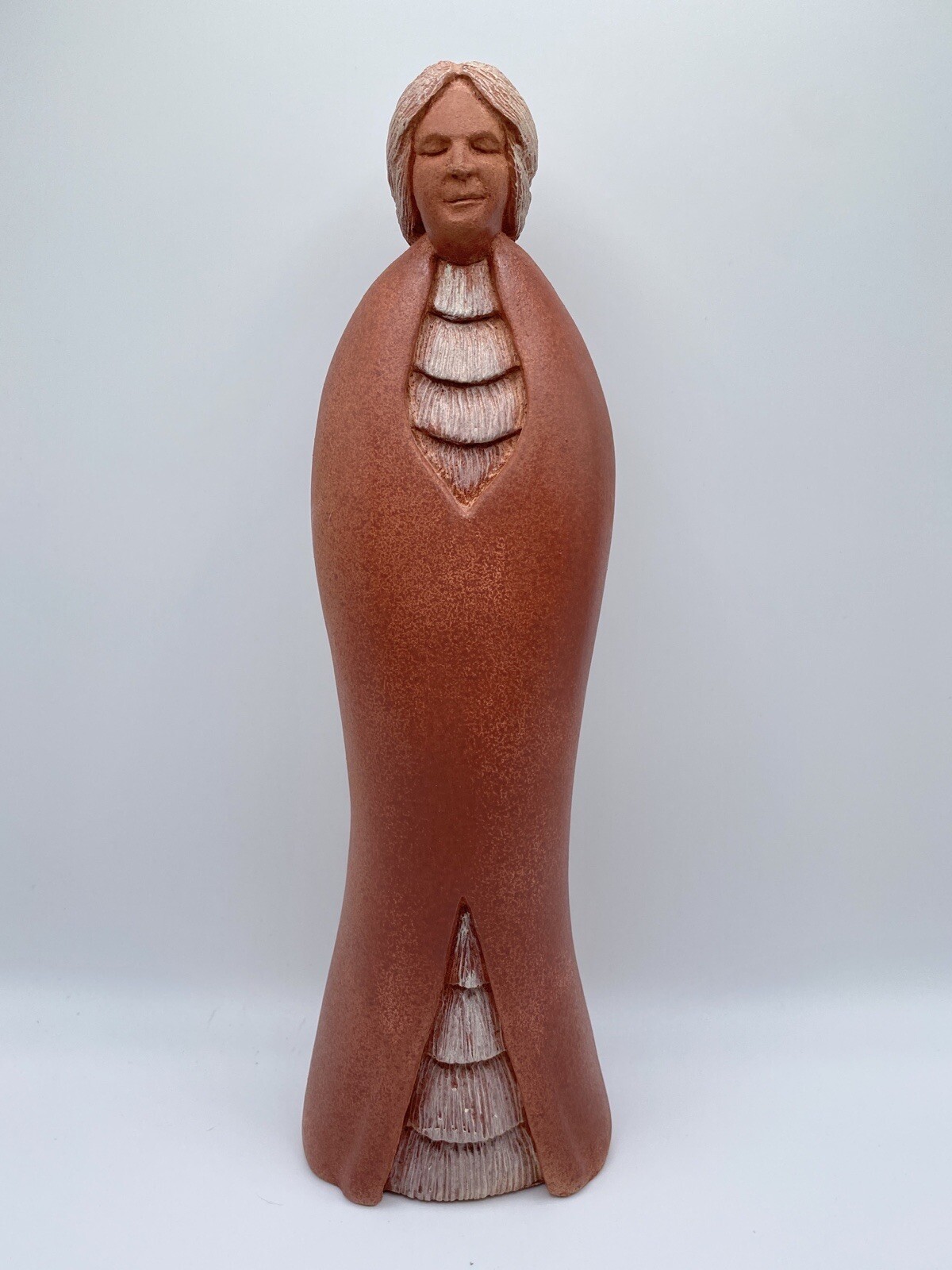 1986 Signed RON SCHRODER NATIVE AMERICAN INDIAN Art Sculpture 10.75 ...