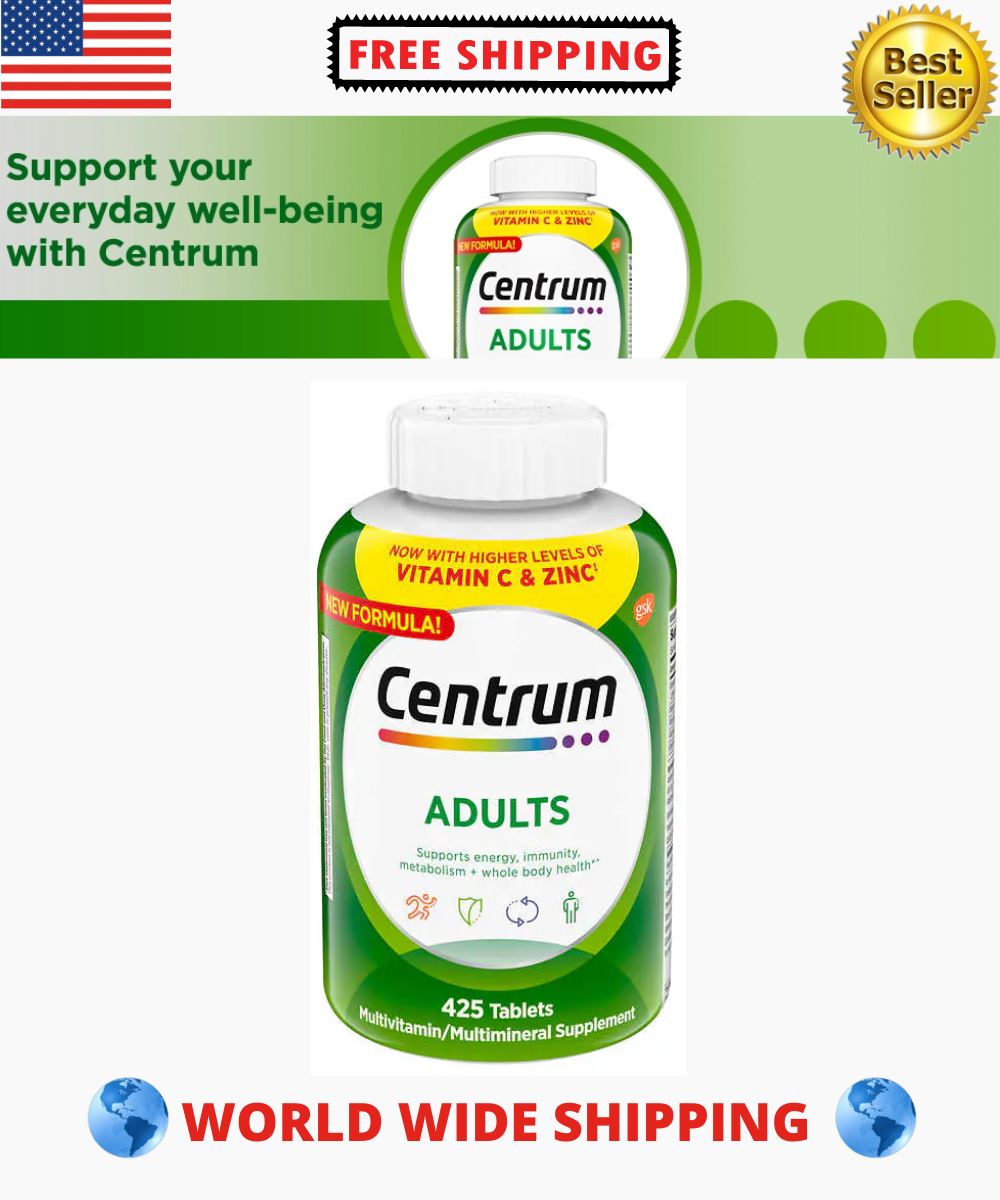 Centrum Adults Multivitamin Multimineral Support 425 Tablets Higher Vit ...