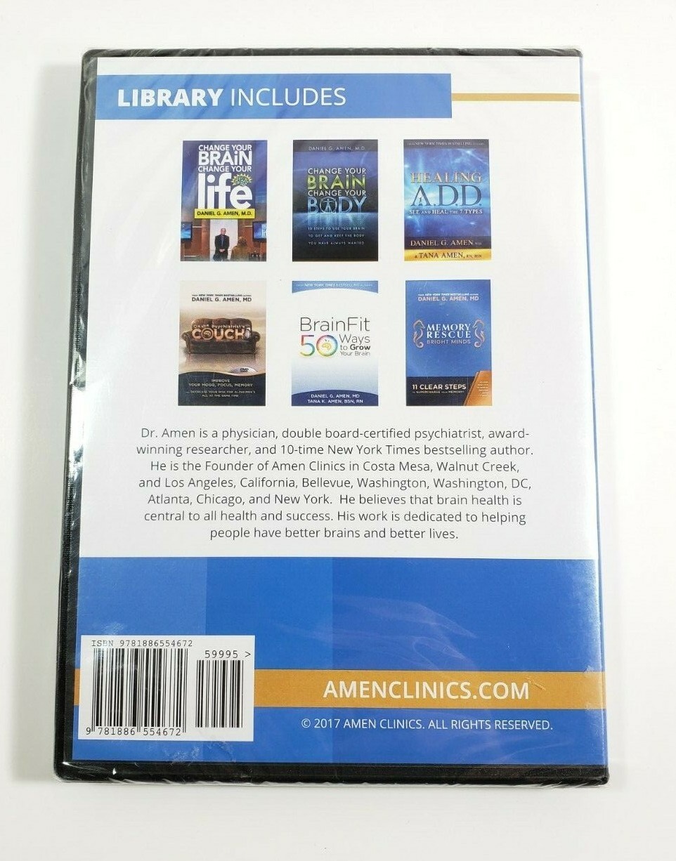 Dr. Amen's Advanced Brain Health Library: 6 Programs [6 DVD SET] NEW ...