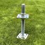 Galvanised Height Adjustable Elevated Post Base Support | eBay
