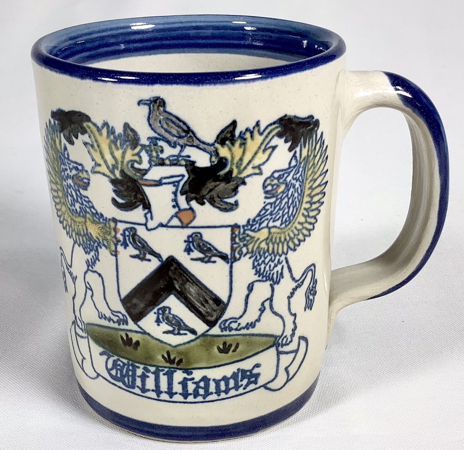 LOUISVILLE STONEWARE Mug Williams Underwriting Group Coat of Arms ...