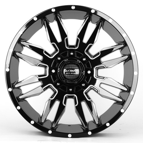 20" LA CHANTI OFFROAD STYLE BLACK WHEELS RIMS FITS 6X135 2003+ LINCOLN ...