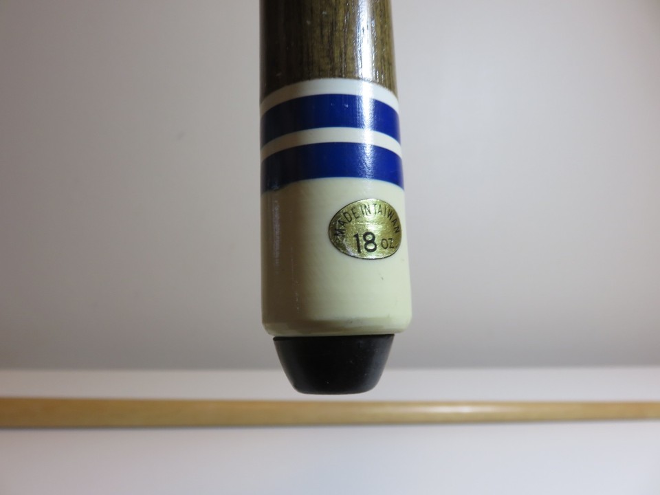 Vintage 57" Snooker Pool Billiards Cue 18oz 2-Piece Taiwan Stick Wooden ...