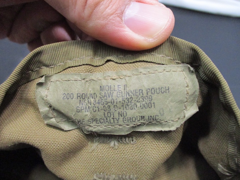 USMC COYOTE BROWN 200 ROUND SAW GUNNER POUCH SDS MOLLE II | eBay