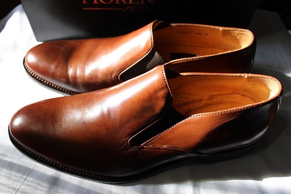 NEW Italian leather Mercanti Fiorentini men's 10 1/2 shoes | eBay