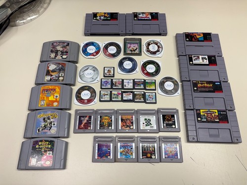 (40) VIDEO GAME LOT FOR VARIOUS CONSOLES N64 SNES GAMEBOY AND OTHERS | eBay