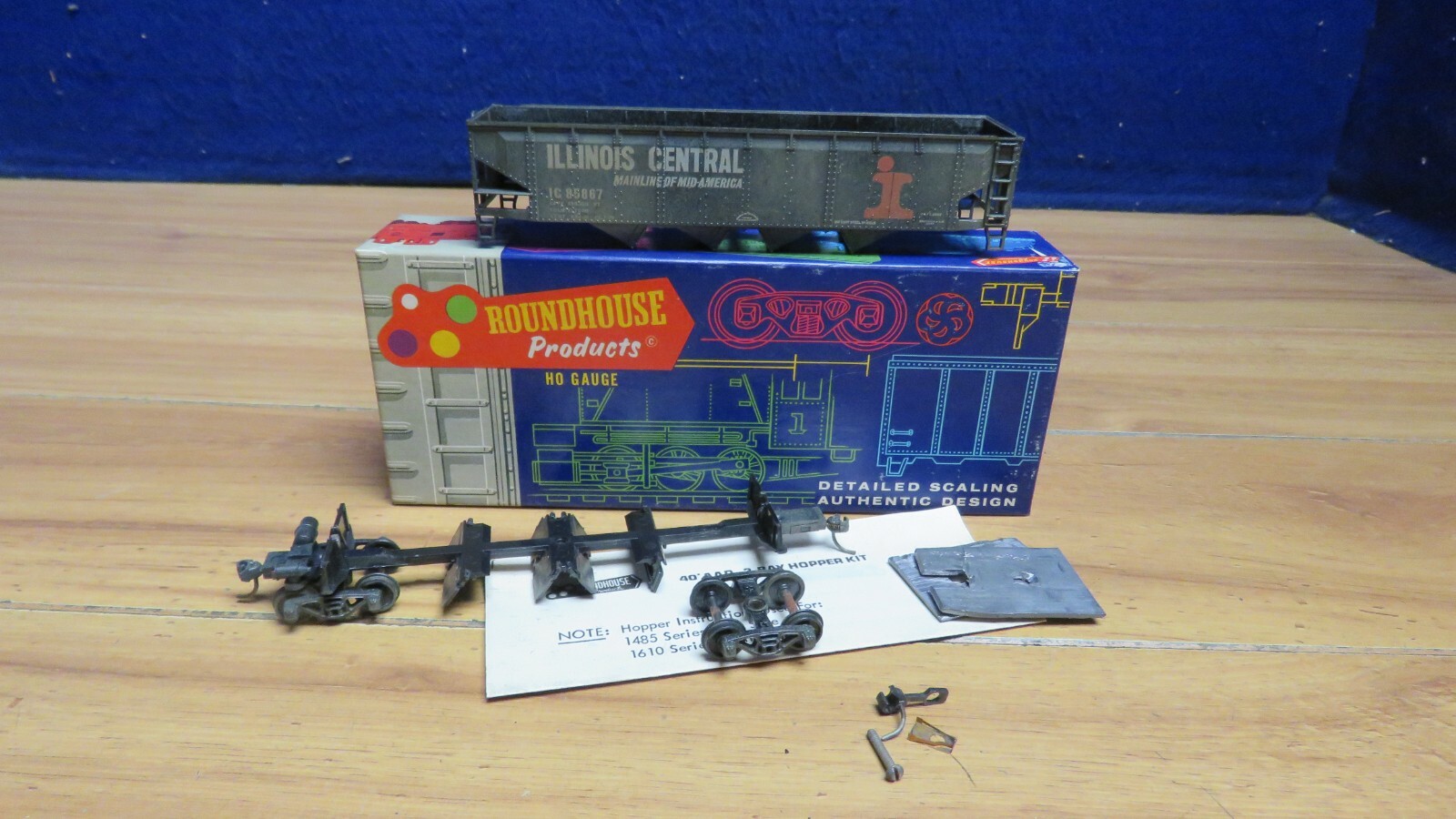 HO ATHEARN KIT UNBUILT IC 85867 ILLINOIS CENTRAL OPEN HOPPER " Axle ...