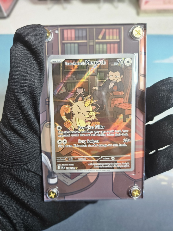 Team Rocket's Meowth - 203/182 - SV10: Destined Rivals Extended Art ...