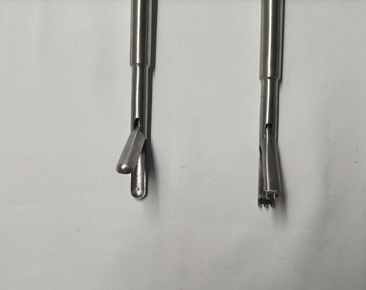 2pc Laparoscopic Gallbladder Extractor & Spoon Forceps 10mm Surgical ...