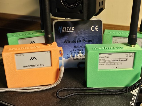 Meshtastic, Heltec,Wireless Paper NODE Ready To Go W/case/2000mah Batt ...