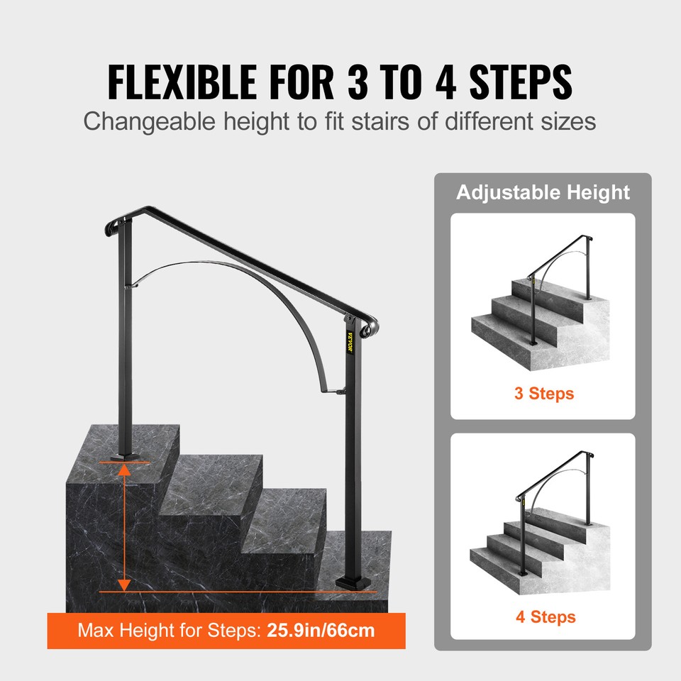 Steps Handrail Mobility Safety Railing Disability Aid Garden Outdoor ...