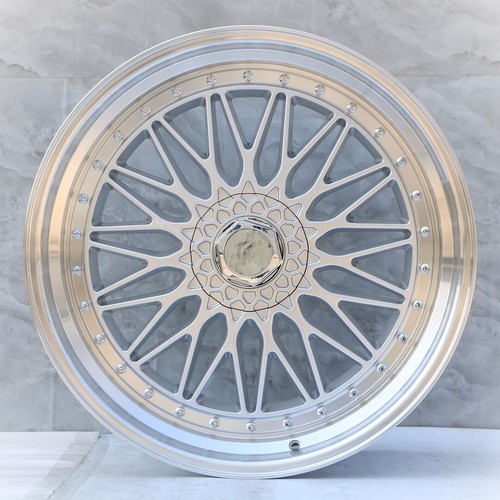 22" RS STYLE SILVER MACHINE LIP STAGGERED WHEELS RIMS 22X9/10.5 5X114.3 ...