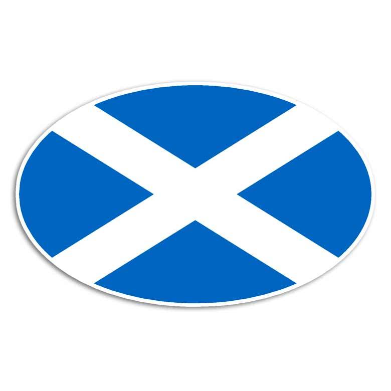 Scotland Flag Sticker Oval Scottish Edinburgh Lock Ness Glasgow Ben ...