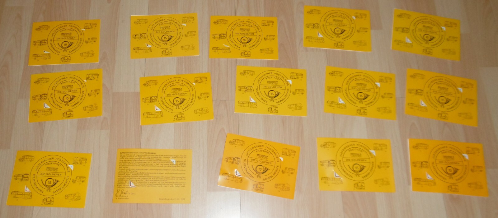 telefon karte lot die goldenen 15 karten historischer post omnibus 6 dm ...