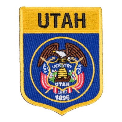 Utah State Flag Shield Patch, United States of America Patches | eBay