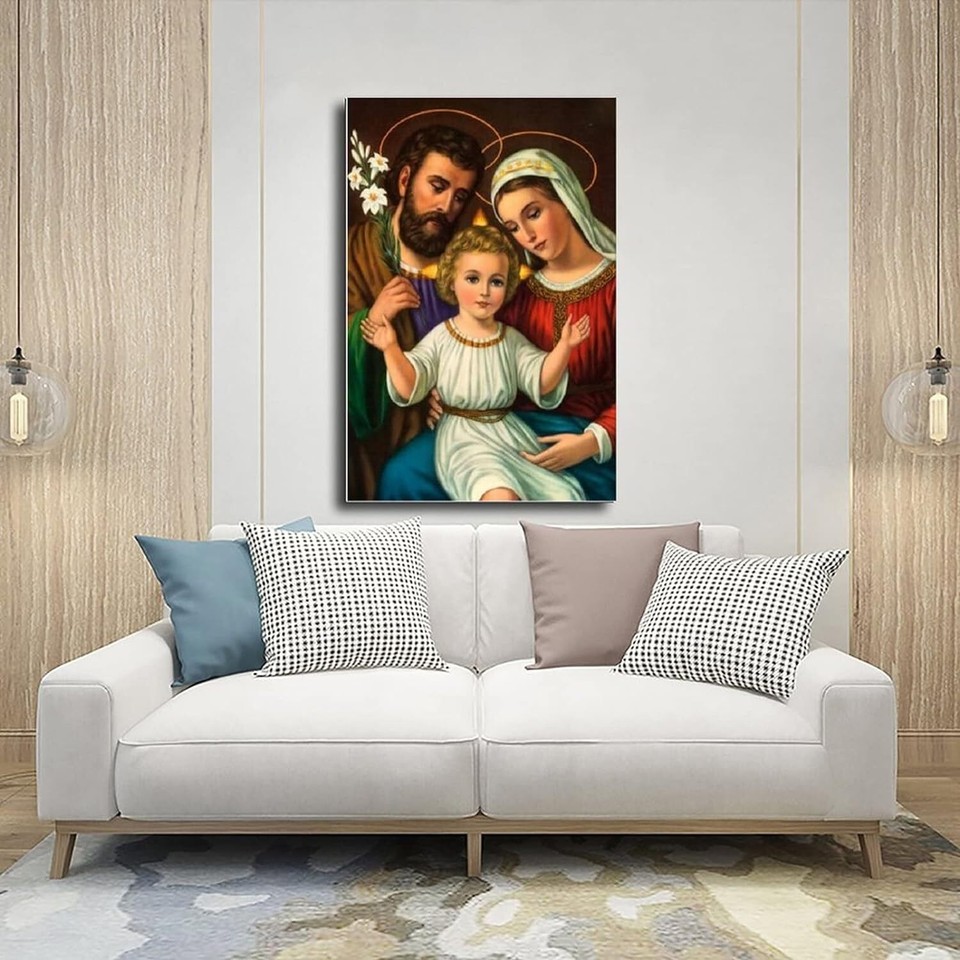 The Holy Family Art Prints 2 Canvas Poster Bedroom Decor Sports ...