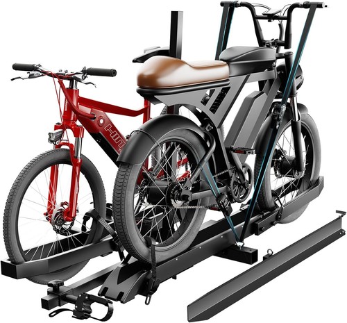 E Bike Rack for Tow Hitch 300lbs Load Capacity,Heavy Duty EBike Rack ...