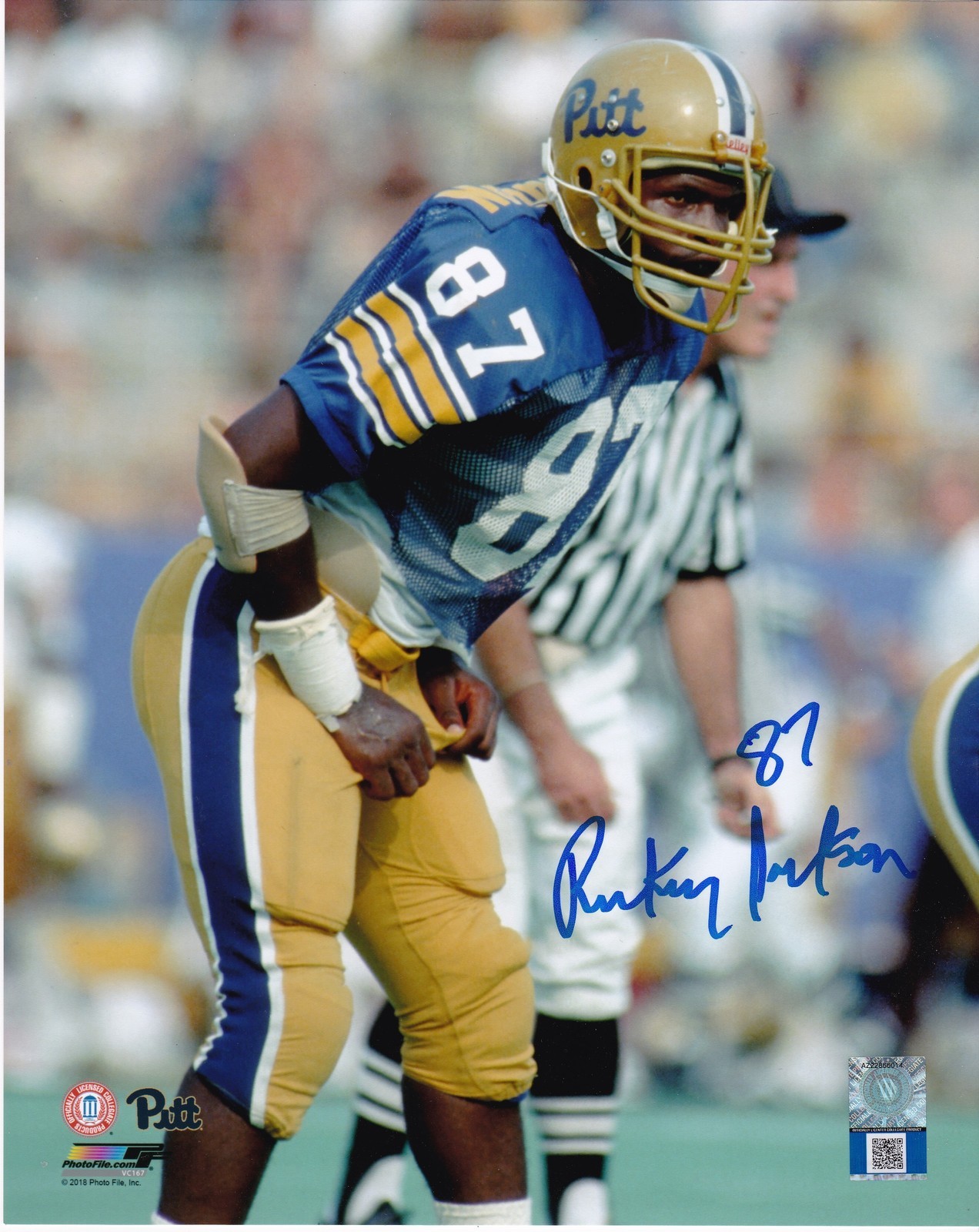 RICKEY JACKSON PITTSBURGH PANTHERS ACTION SIGNED 8x10 | eBay