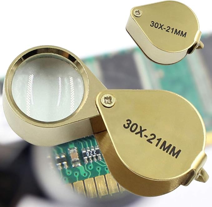 30X Jewelers Loupe Magnifier Jewelry Coin Loop Magnifying Glass Eye ...