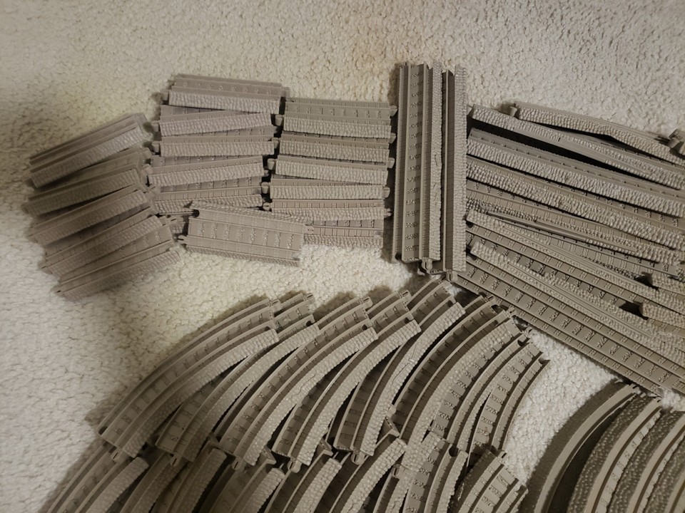 Thomas Train Trackmaster Beige Tan Track Pieces Big Lot Set Assorted ...