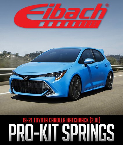 For 2019-2021 Toyota Corolla 2.0L Hatchback Eibach Pro-Kit Lowering ...