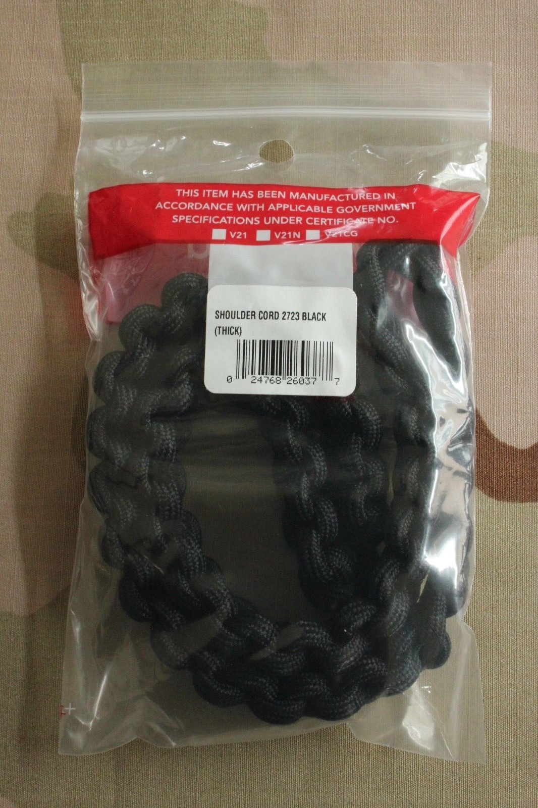 USN US NAVY BLACK THICK BRAIDED COLOR GUARD UNIFORM AIGUILLETTE ...