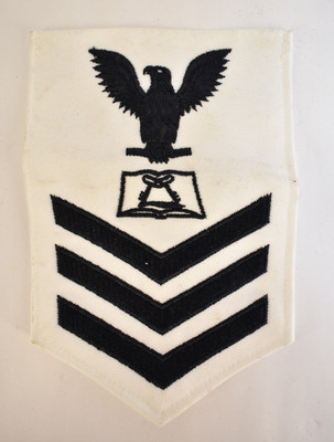 Navy E4-E6 Rating Badge Culinary Specialist White Uniform patch | eBay