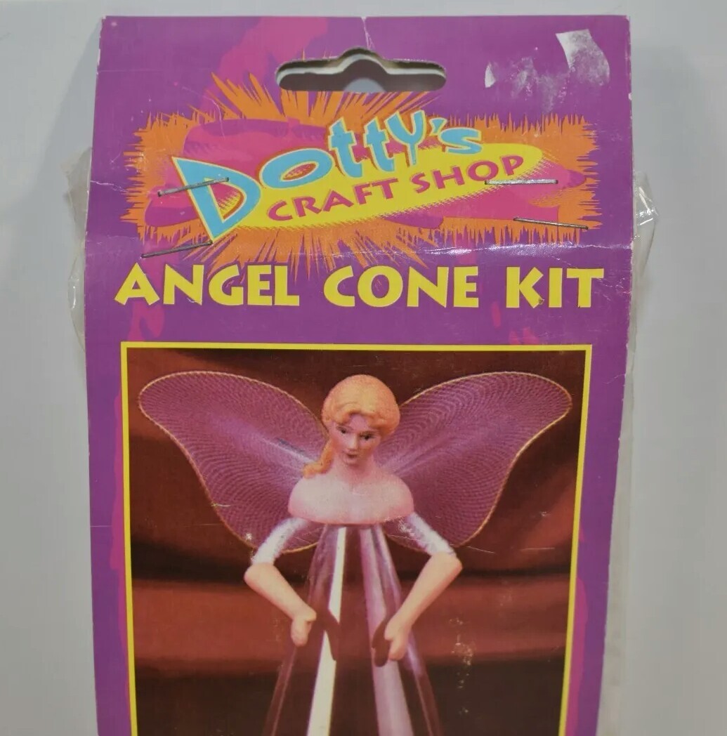 Angel Cone Kit Craft Vintage Christmas Decoration Sealed DIY | eBay ...