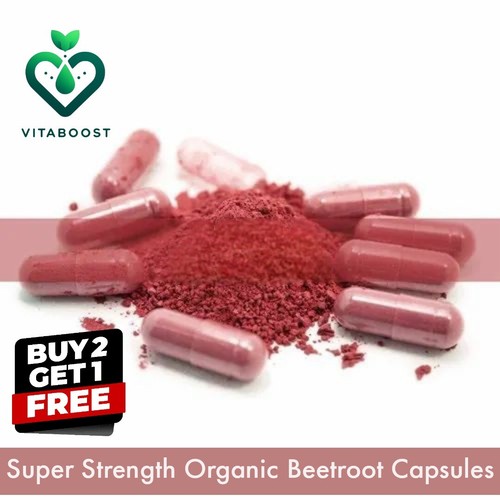Organic Beetroot Extract Capsules 20,000mg - High Potency, No Fillers ...