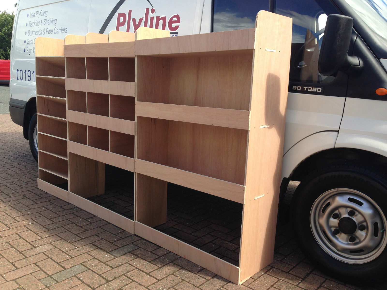 Mercedes Sprinter Van Shelving Racking MWB L2 Plywood System Case ...