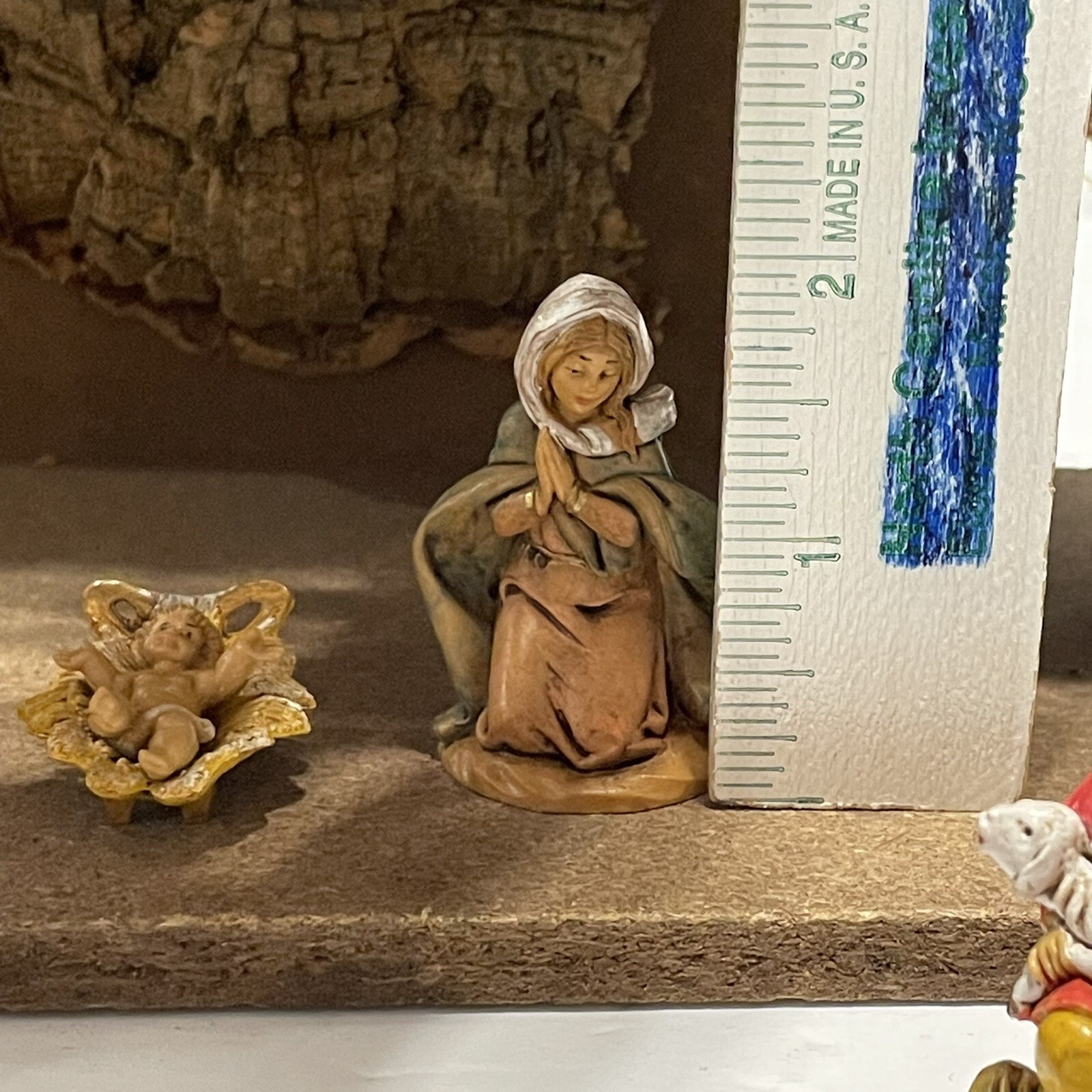 vintage 1989 fontanini manger nativity lot Mary Joseph Jesus Wise Men ...