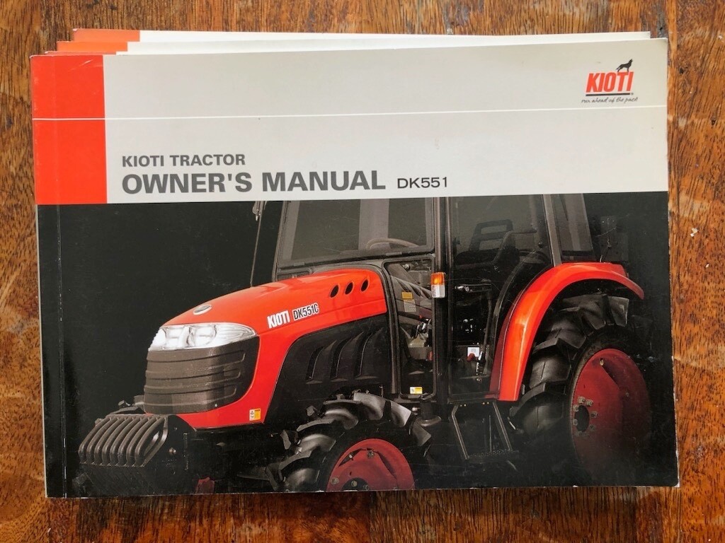 Kioti DK551 Tractor Owners Manual | eBay
