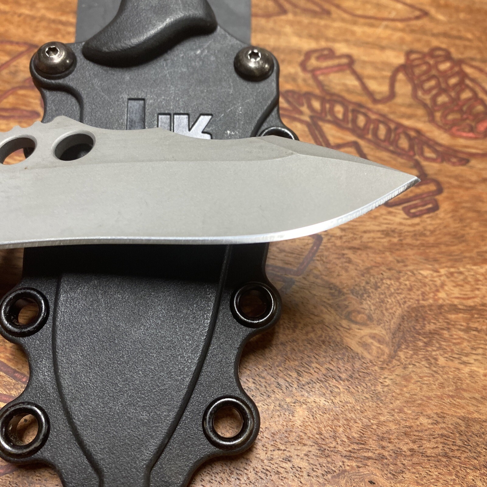 RARE/DISCONTINUED HK/Benchmade 14100 Mike Snody Fixed Blade Knife W ...