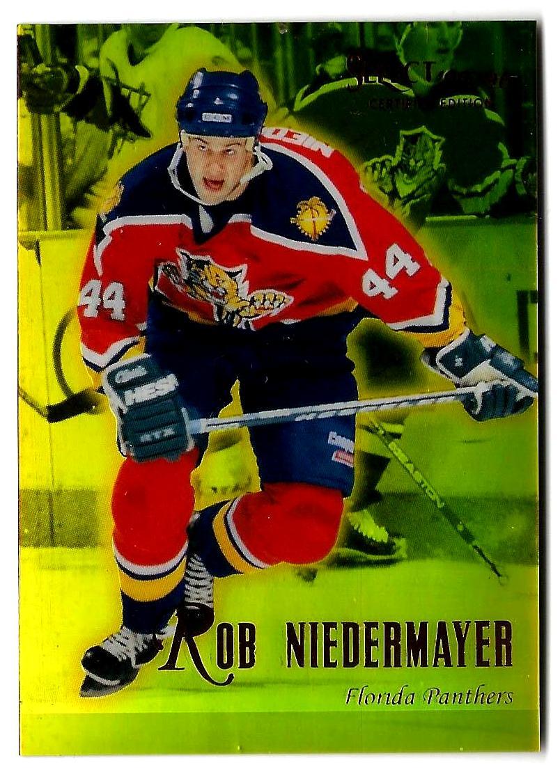 1995-96 Select Certified Mirror Gold ROB NIEDERMAYER Florida Panthers ...